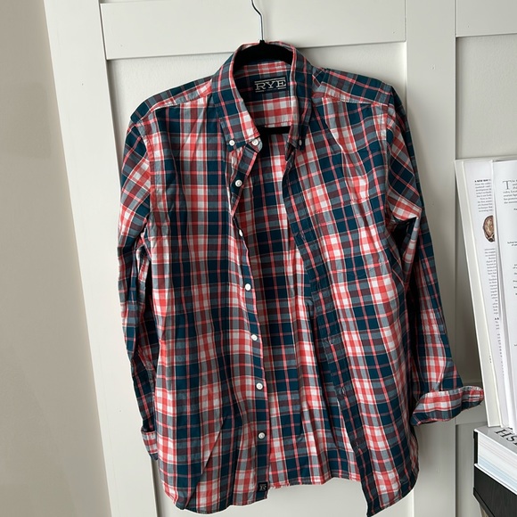 Rye | Shirts | Rye Plad Dress Short Barley Worn Long Sleeve | Poshmark